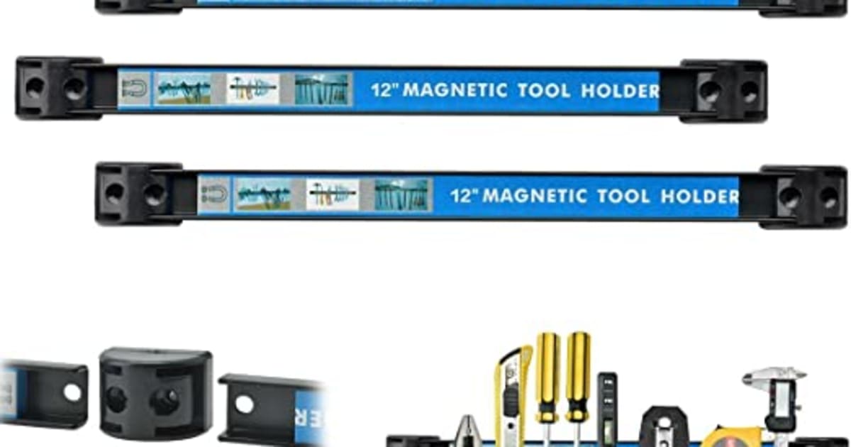 4 Pieces 12 Inches Magnetic Tool Holder Racks | Best magnetic tool holder