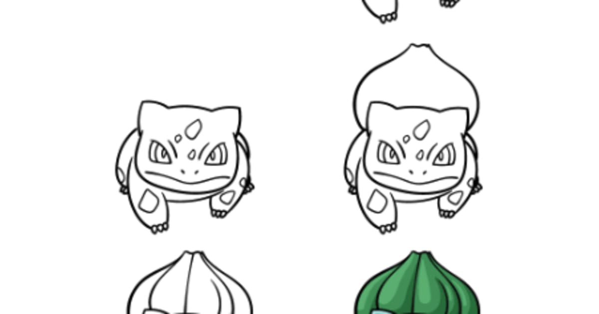 Bulbasaur | 100 Easy to Draw Cartoon Characters