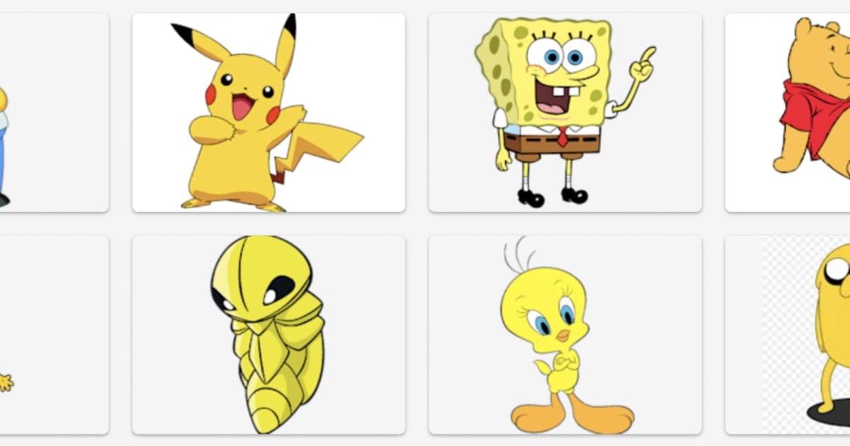 50 Yellow Cartoon Characters by @TriviaKings