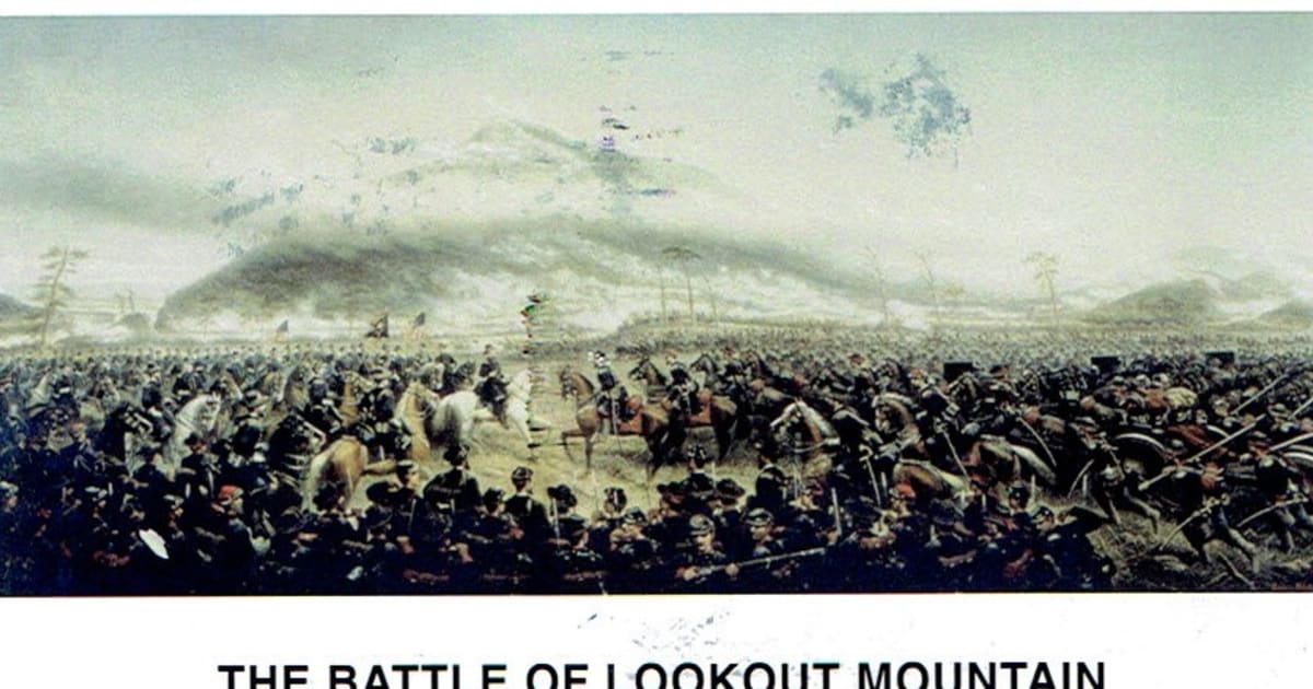 Battle of Lookout Mountain Sketch | Postcards Collection