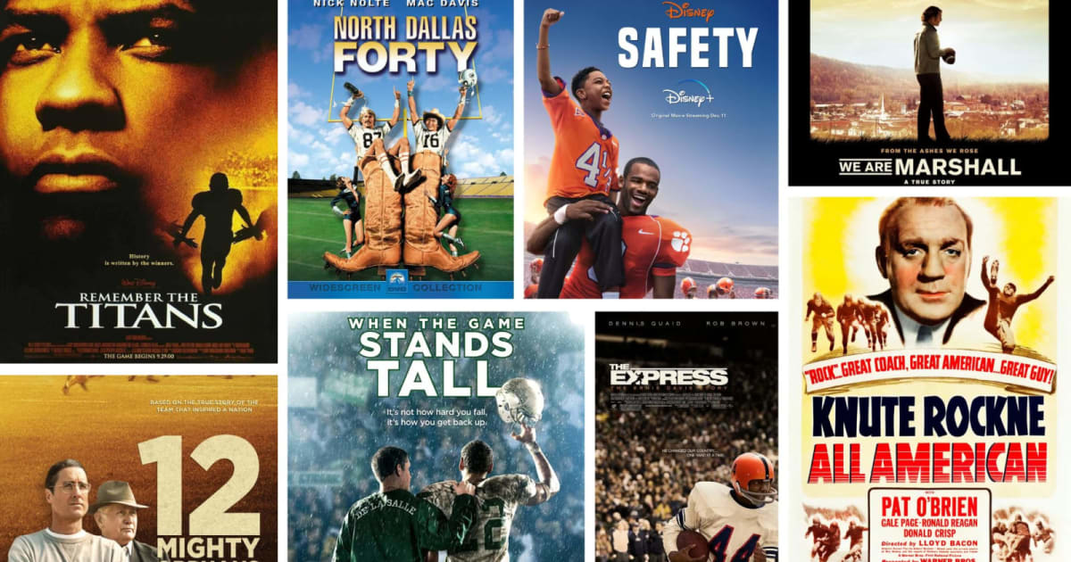 20 Football Movies Based on True Stories by @entertainment720