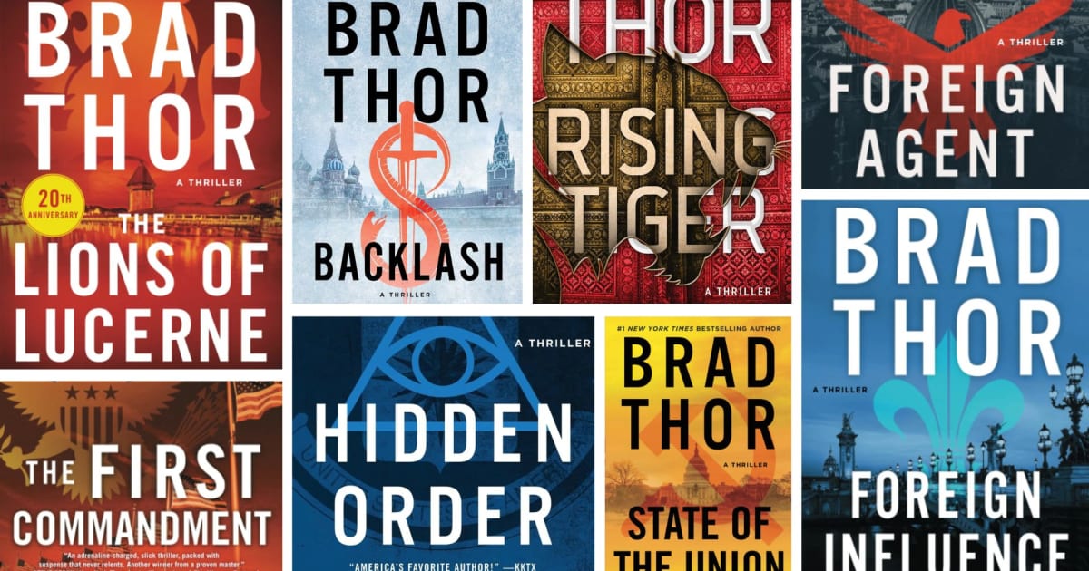 The Complete List of Brad Thor Books in Order by @BookEnthusiasts