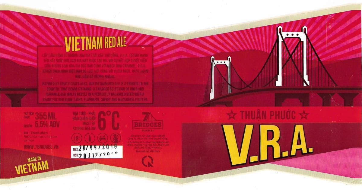 7 Bridges Vietnam Red ALE | Breweries outside Europe & USA