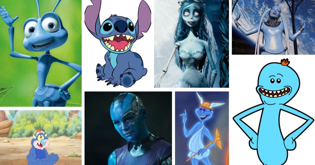 How Many of These 50+ Blue Cartoon and Live-Action Characters Do You ...