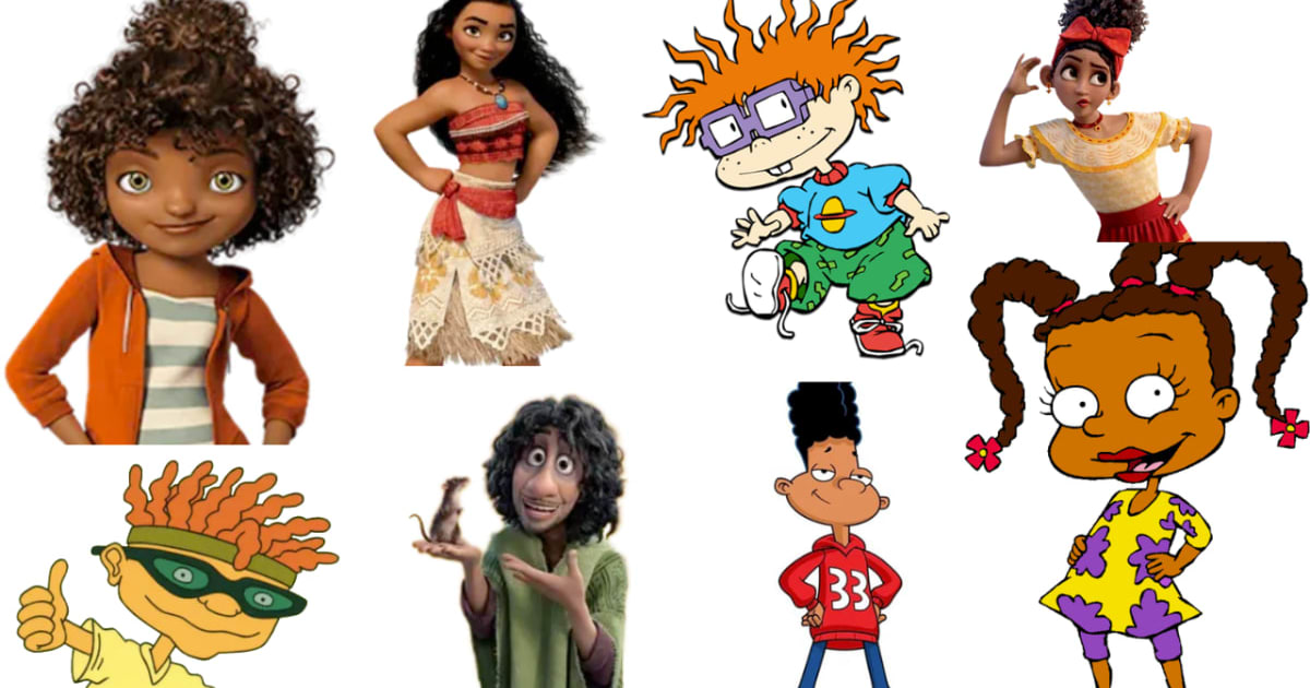 100 Cartoon and Anime Characters with Curly Hair by @animationnation