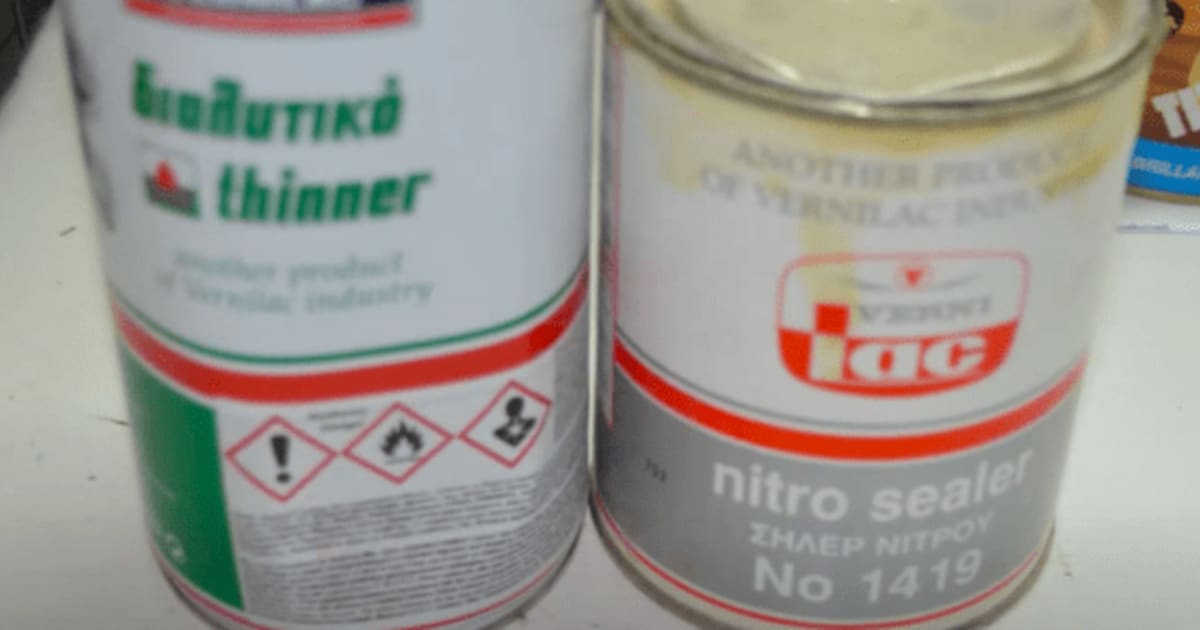 Nitro wood sealer & thinner | Everything You Need to Start Building ...