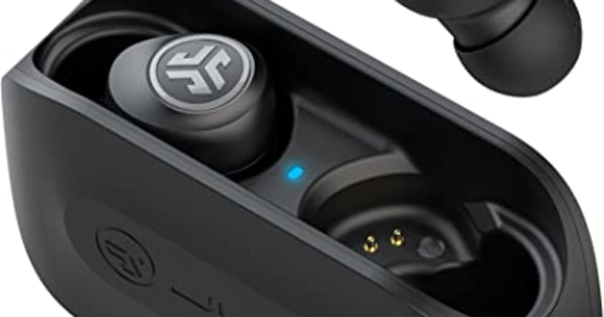JLab Go Air True Wireless Bluetooth Earbuds + Charging Case | Dual ...