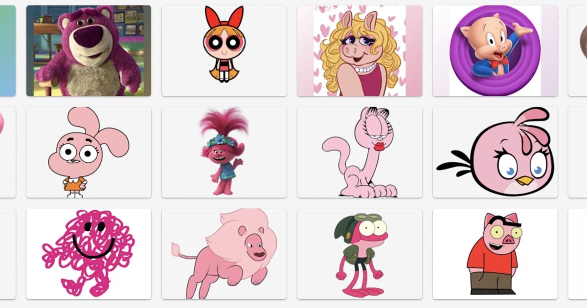 100+ Pink Characters in Cartoons, anime, and more! by @TriviaKings