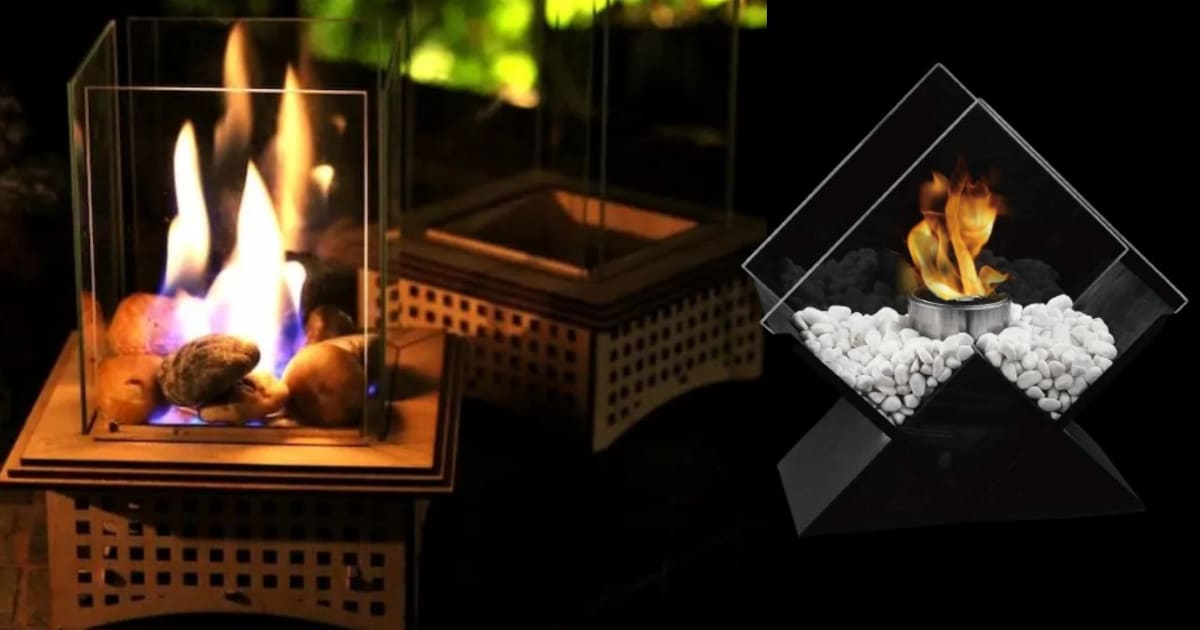 Best glass tabletop fireplaces by @ImproveHome