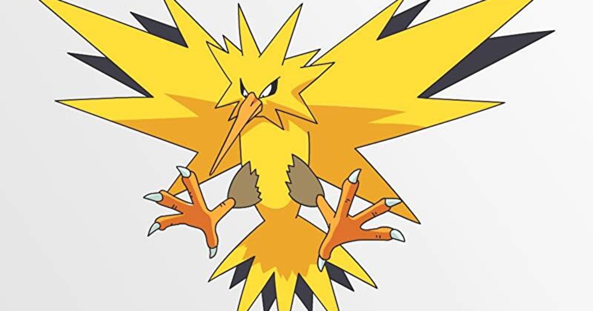 Zapdos | 50 Yellow Cartoon Characters