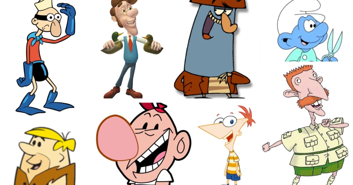 100 Characters With Big Noses! by @animationnation