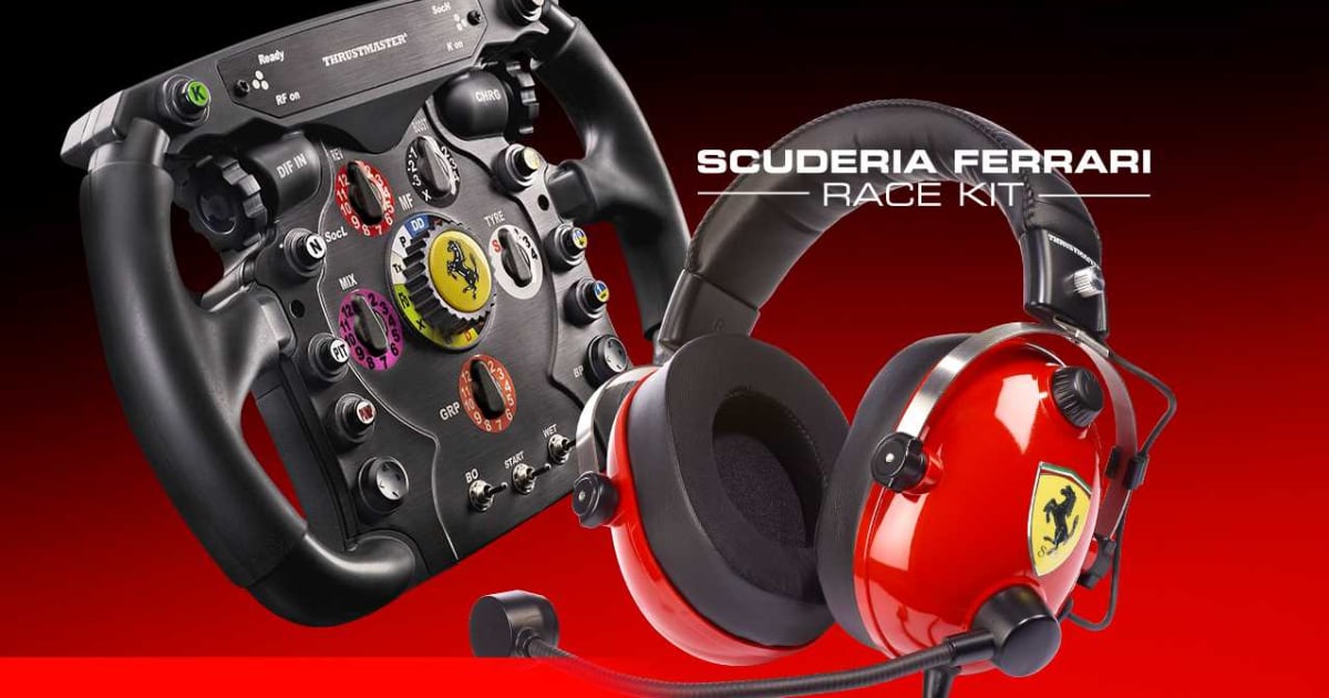 Thrustmaster Scuderia Ferrari Race Kit | Sim Racing Steering Wheels for ...