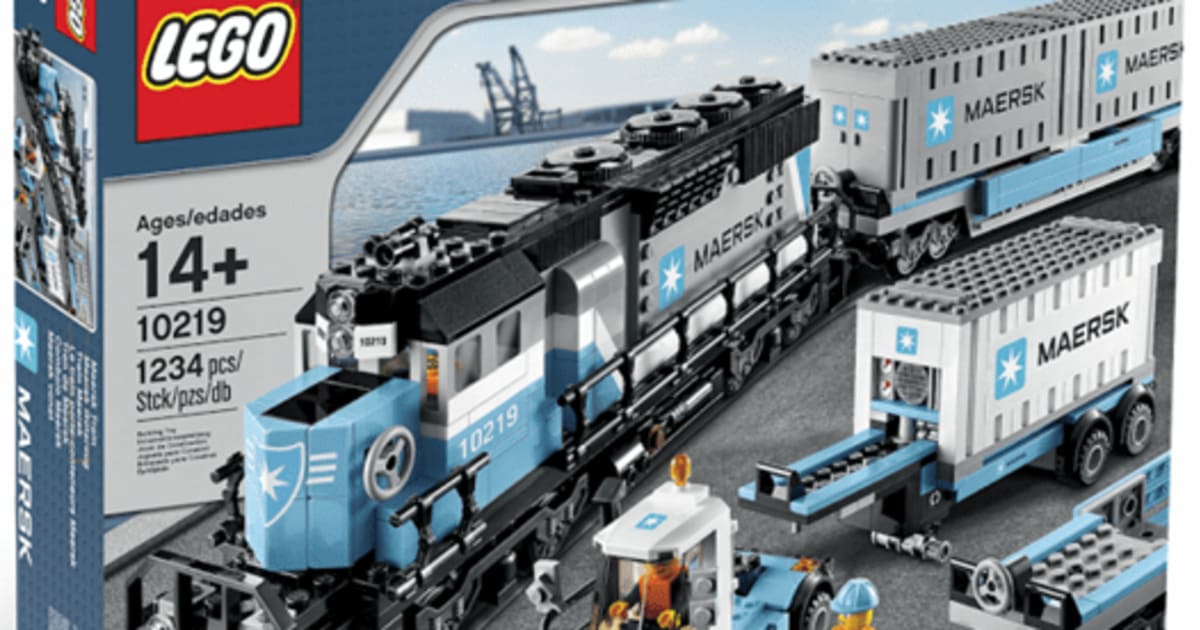 Maersk Container Train - 10219 | Lego Train Sets (released since 2000)