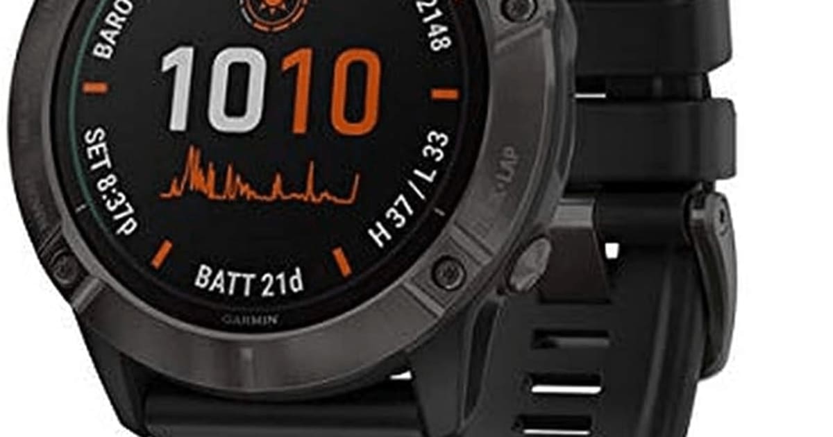 Garmin Fenix 6X Pro Solar | Best High-Altitude Altimeters for Paragliding
