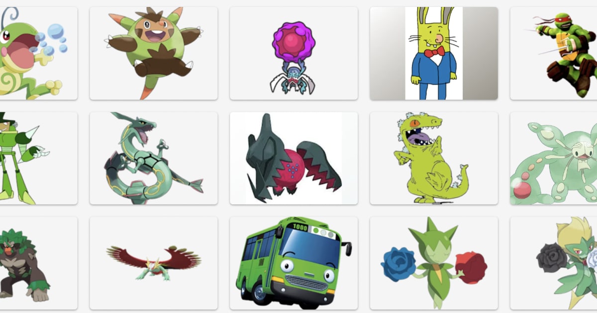 200+ Green Cartoon Characters (A checklist) by @TriviaKings