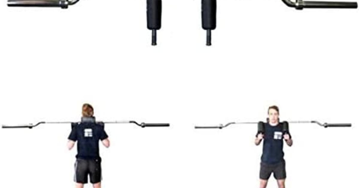 Safety Squat Bar - Olympic barbell Weight Lifting Bar - Exercise Bar ...