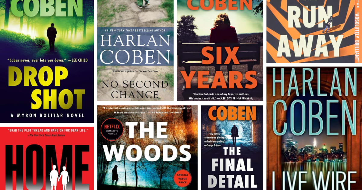 The Complete List of Harlan Coben Books in order by @BookEnthusiasts