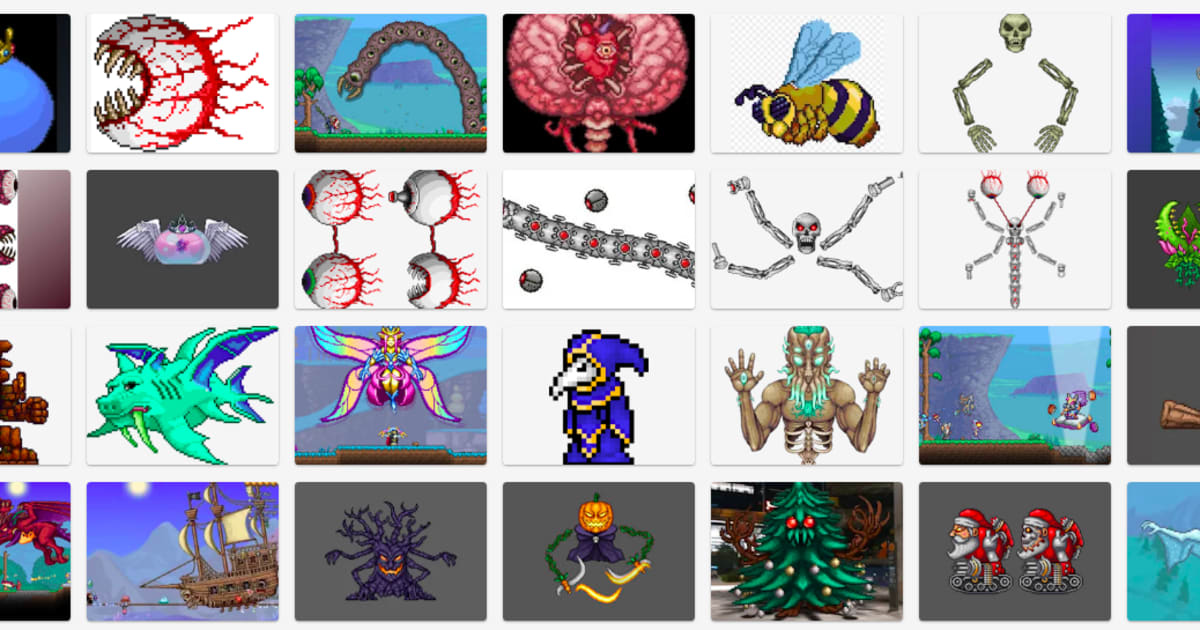 Terraria Bosses in Order by @gamingcollective