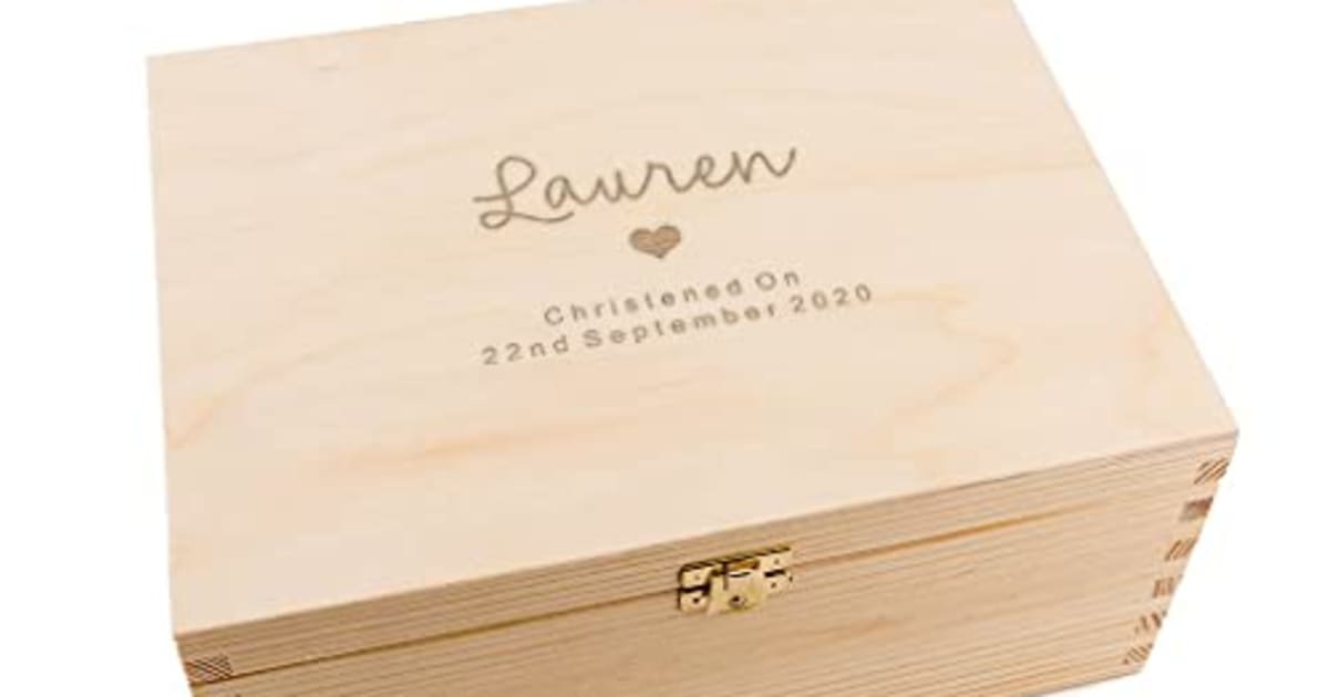 Personalized Baptism Keepsake Box | Best Baptism (Christening) Gift ...