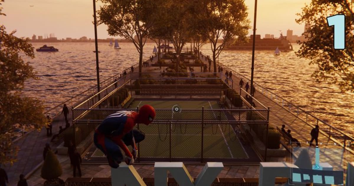 Tennis courts | Spider-Man PS4: All Secret Photo Ops Location Checklist ...