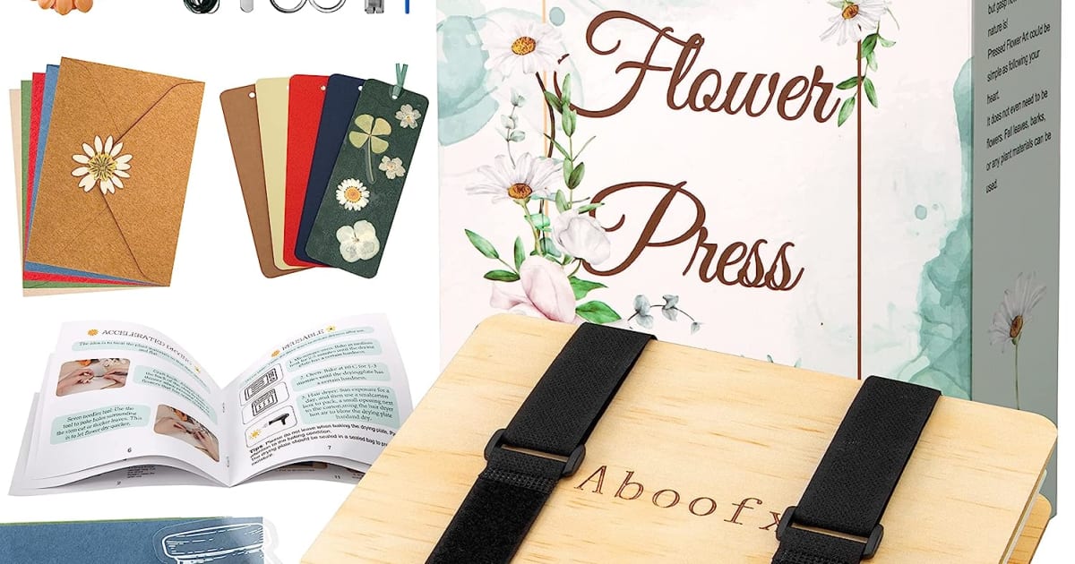 Wooden Flower Pressing Kit | Best flower press kits