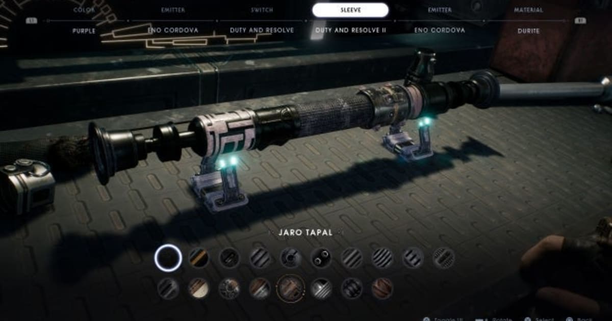 Jaro Tapal | Star Wars: Jedi Fallen Order Complete Light Saber ...