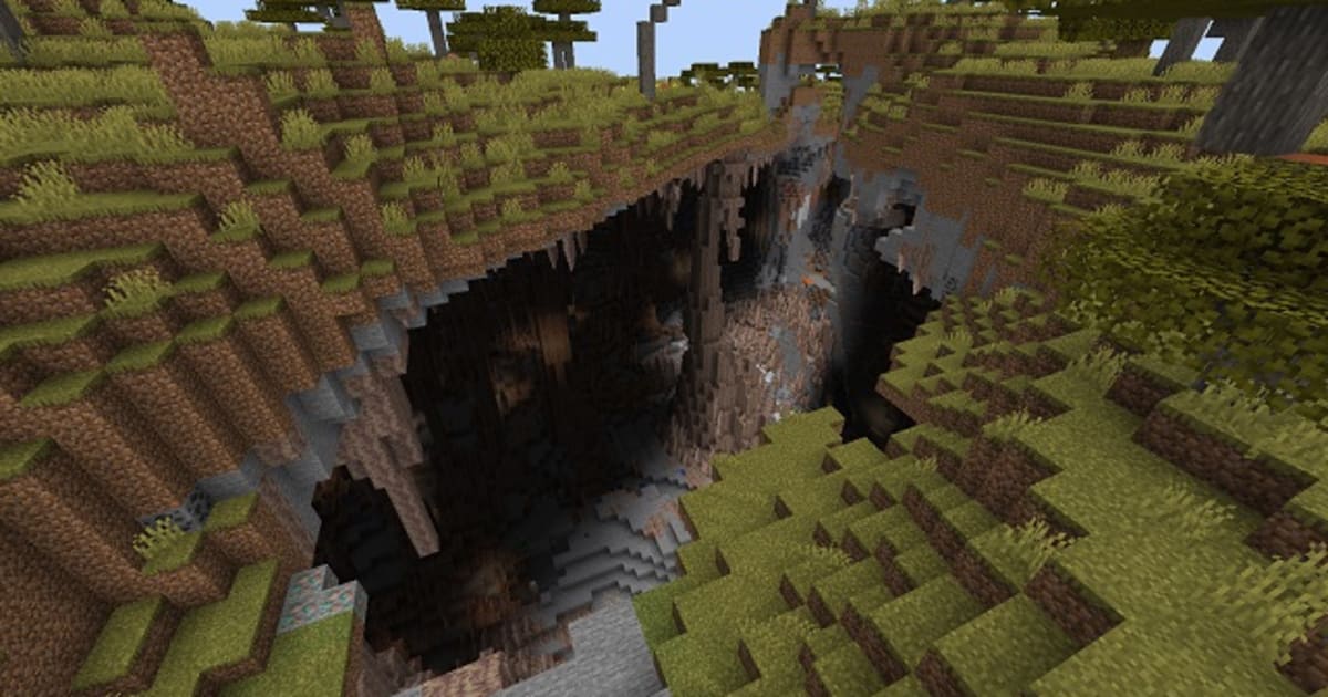Exposed Dripstone Cave | 50+ Best Minecraft World Seeds