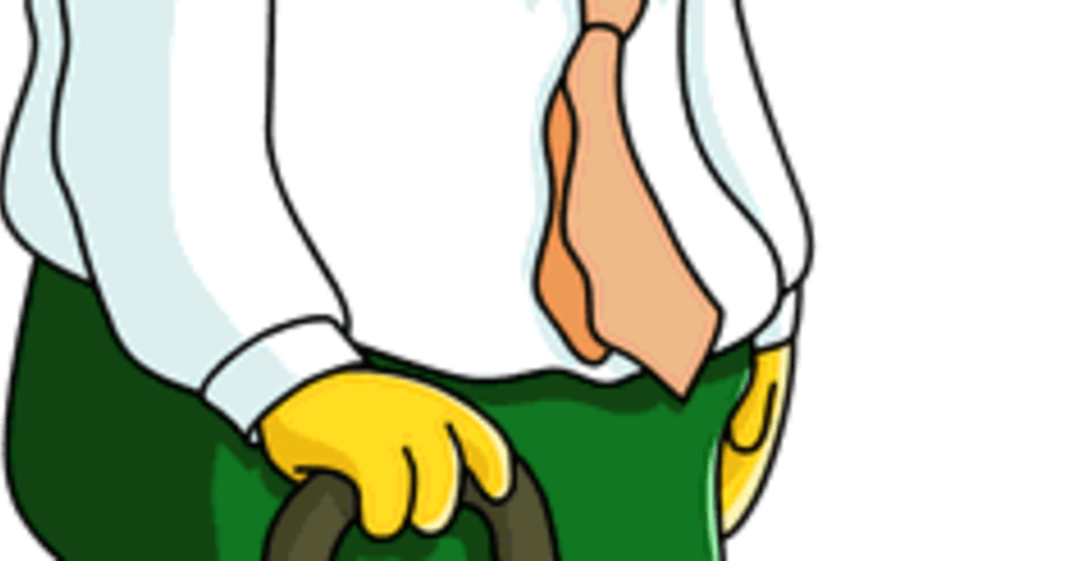 Hans Moleman | 100 Cartoon Characters Who Wear Glasses