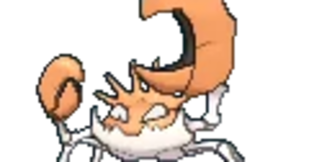 Kingler | Pokemon Sword and Shield: Evolution Checklist