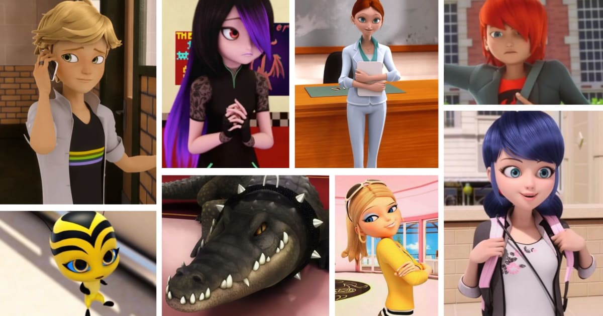 Characters in Miraculous Ladybug by @entertainment720