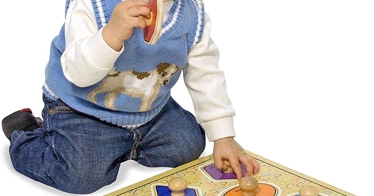 Deluxe Jumbo Knob Wooden Puzzle - Geometric Shapes | Best educational ...