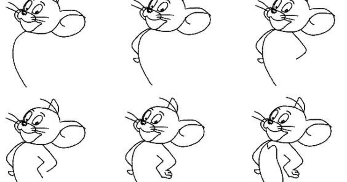 Jerry | 100 Easy to Draw Cartoon Characters