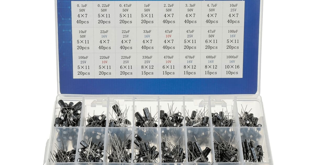 Capacitor ELCO pack | Robotics tools for beginners