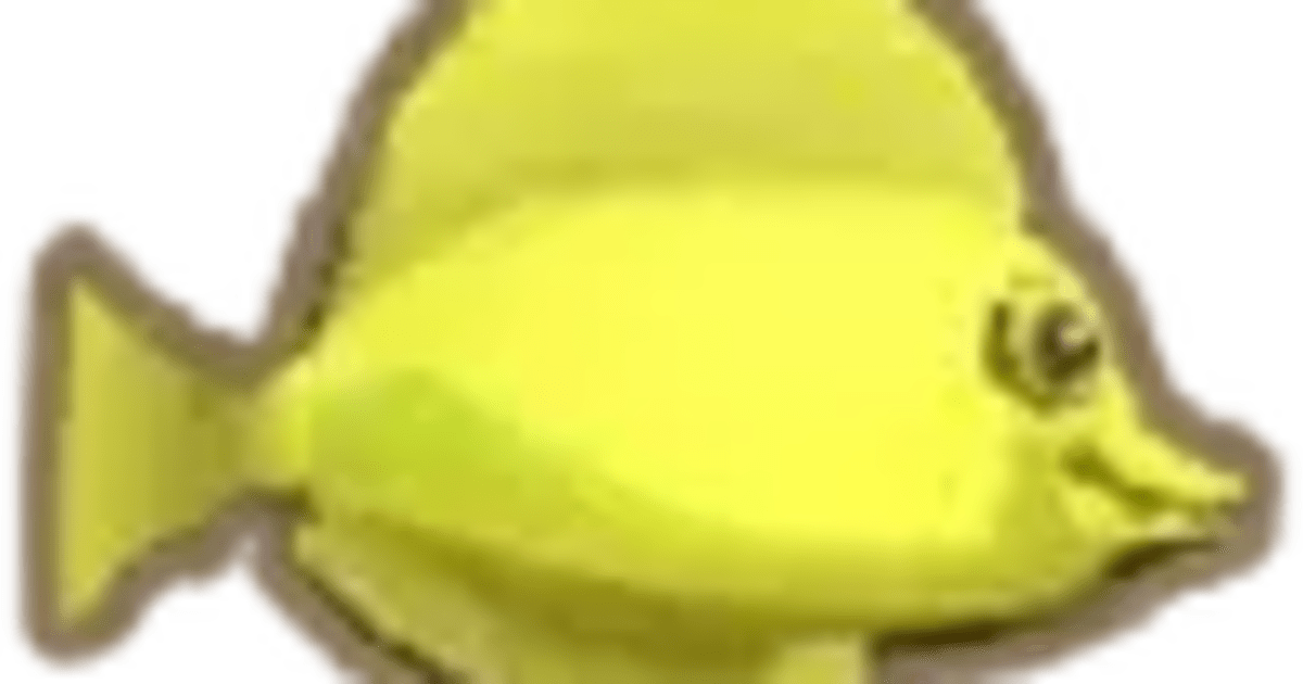 yellow tang | Dinkum - Fish, Critter, and Bug List