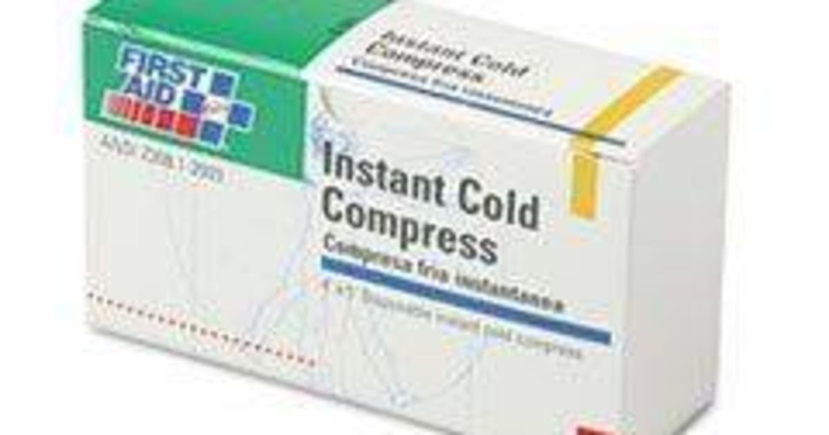 Instant cold compresses | First Aid Kit Checklist