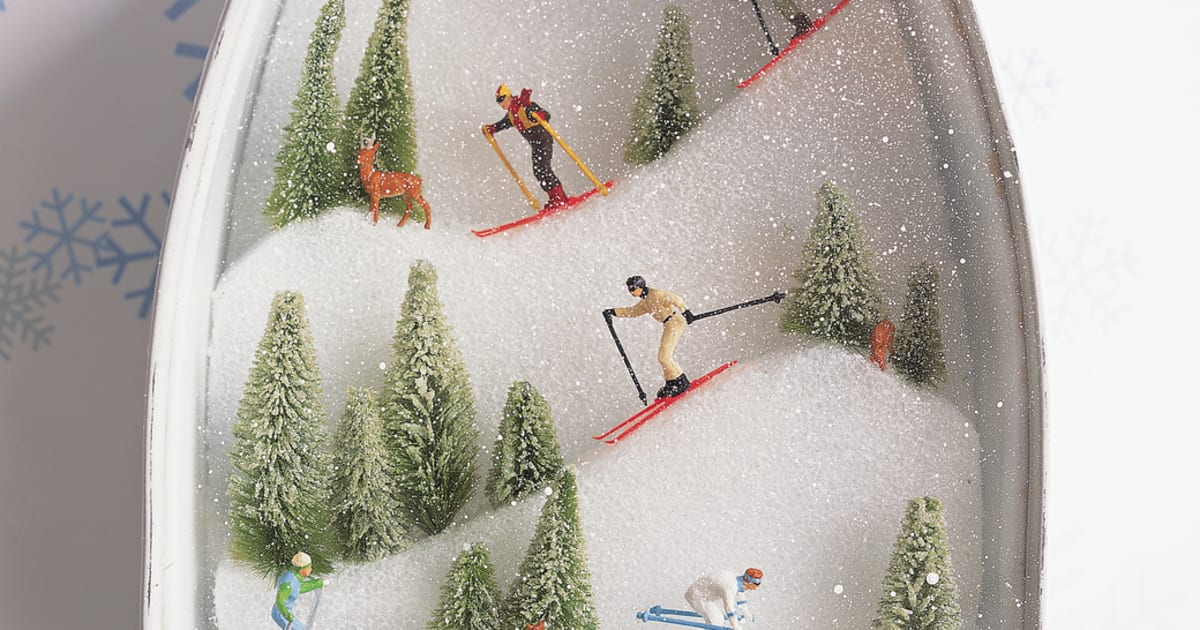 Ski Slopes Diorama | Winter Crafts for Children