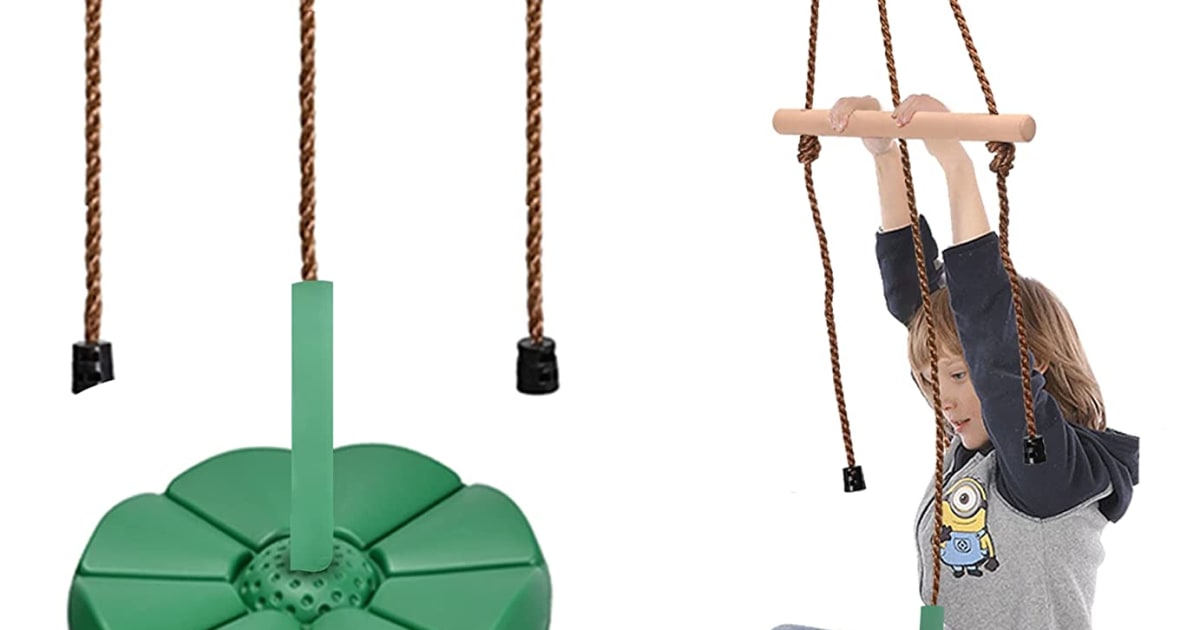 Disc Swing for Kids with Monkey Bars, Replacement Swing for Swing Set ...
