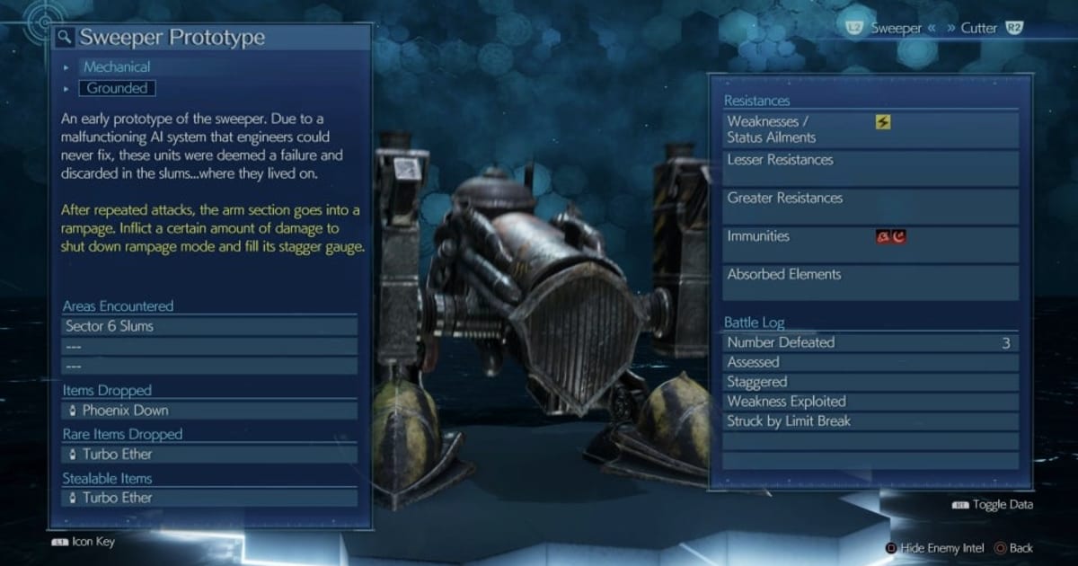 Sweeper Prototype | Final Fantasy VII Remake - Complete Enemies List