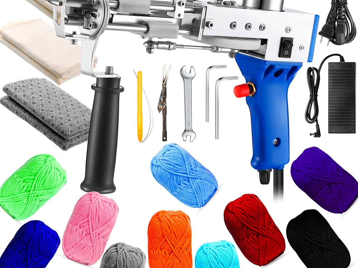 Tufting Gun Kit Cut Pile Rug | Best Tufting Guns for Crafting Rugs