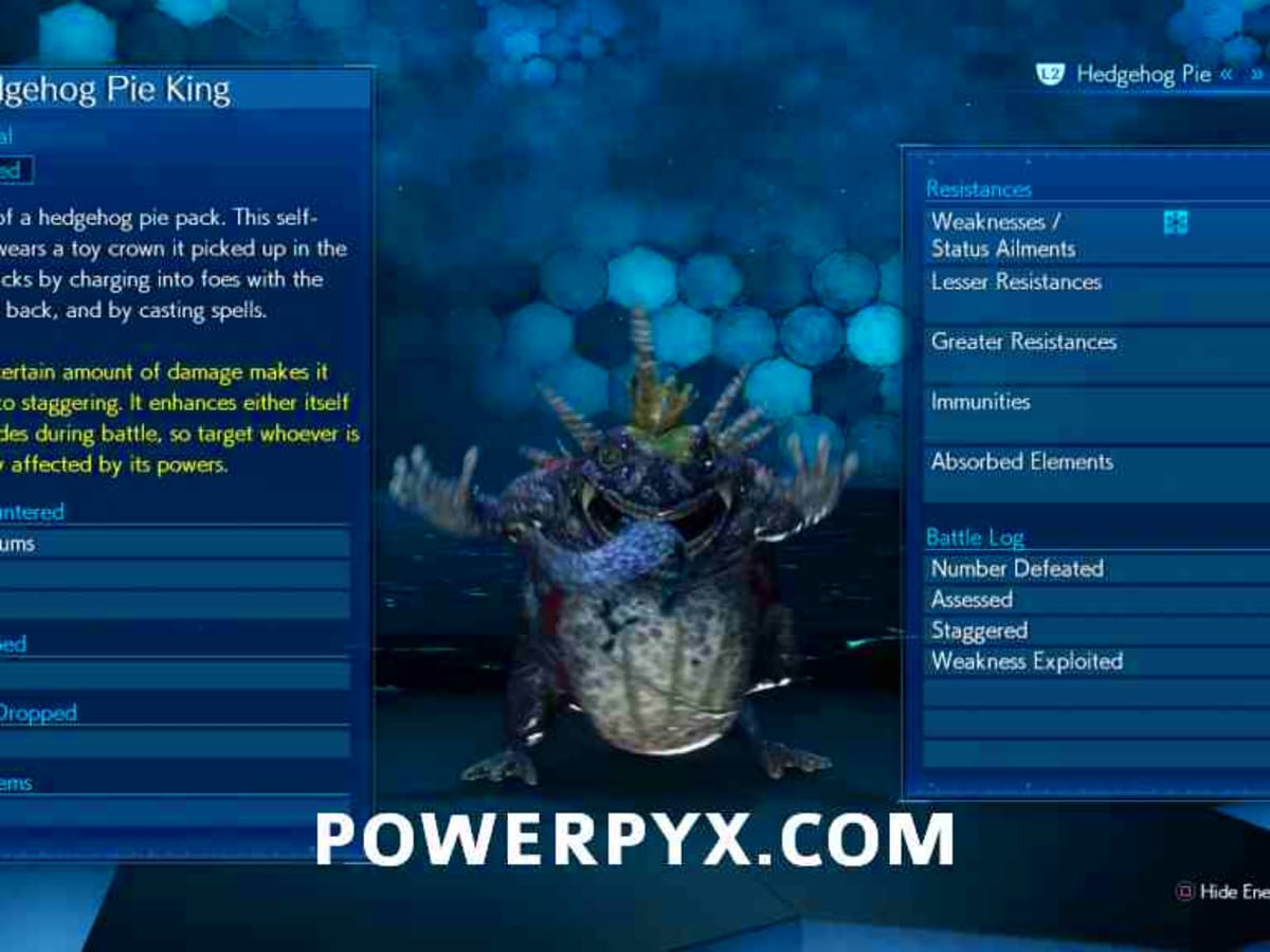 Hedgehog Pie King | Final Fantasy VII Remake - Complete Enemies List