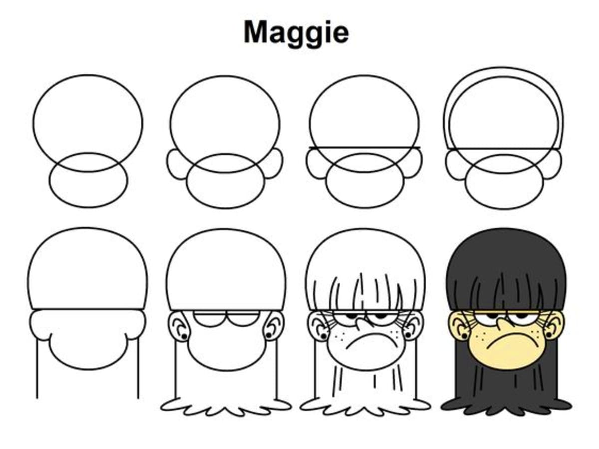 Maggie | 100 Easy to Draw Cartoon Characters