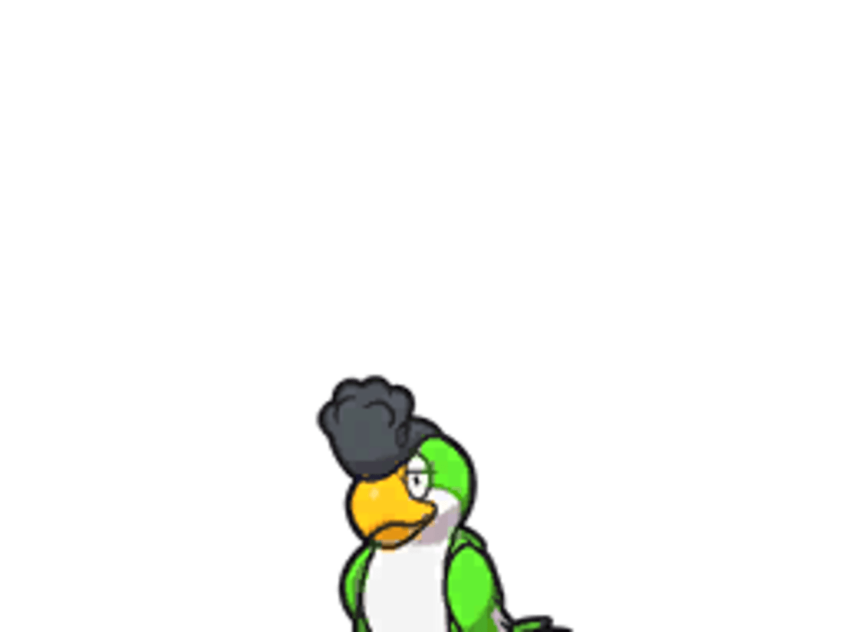 Squawkabilly Green Plumage | 200+ Green Cartoon Characters (A checklist)