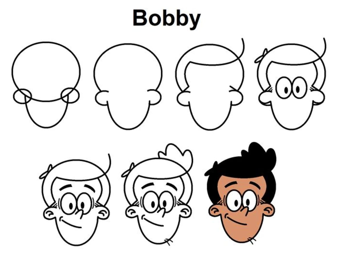 Bobby | 100 Easy to Draw Cartoon Characters