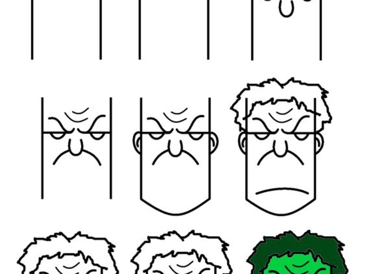 Hulk | 100 Easy to Draw Cartoon Characters
