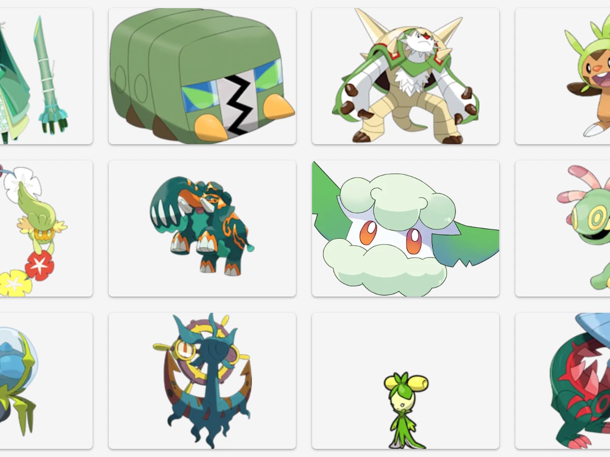 Every Green Pokemon (A Checklist) by @TriviaKings