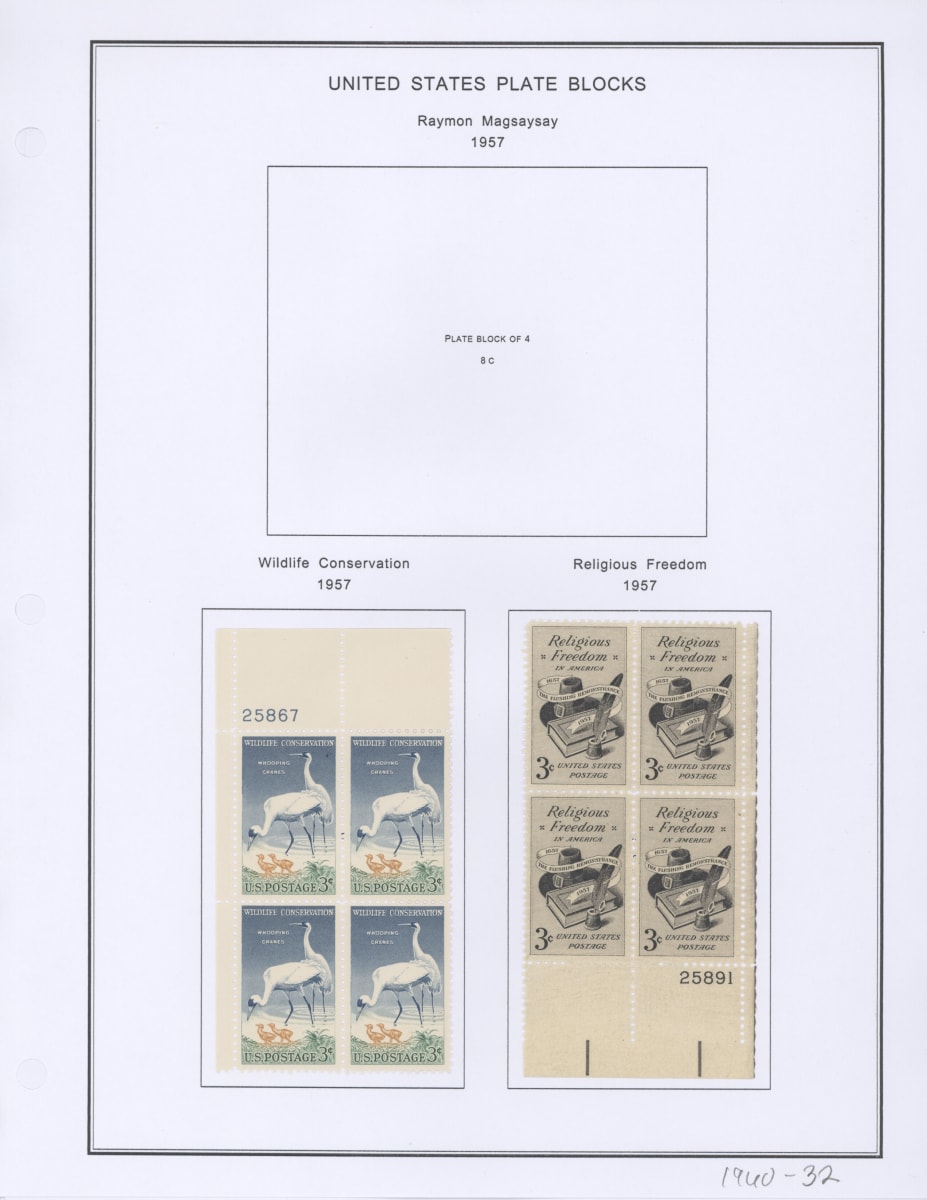 Plate Blocks | United States