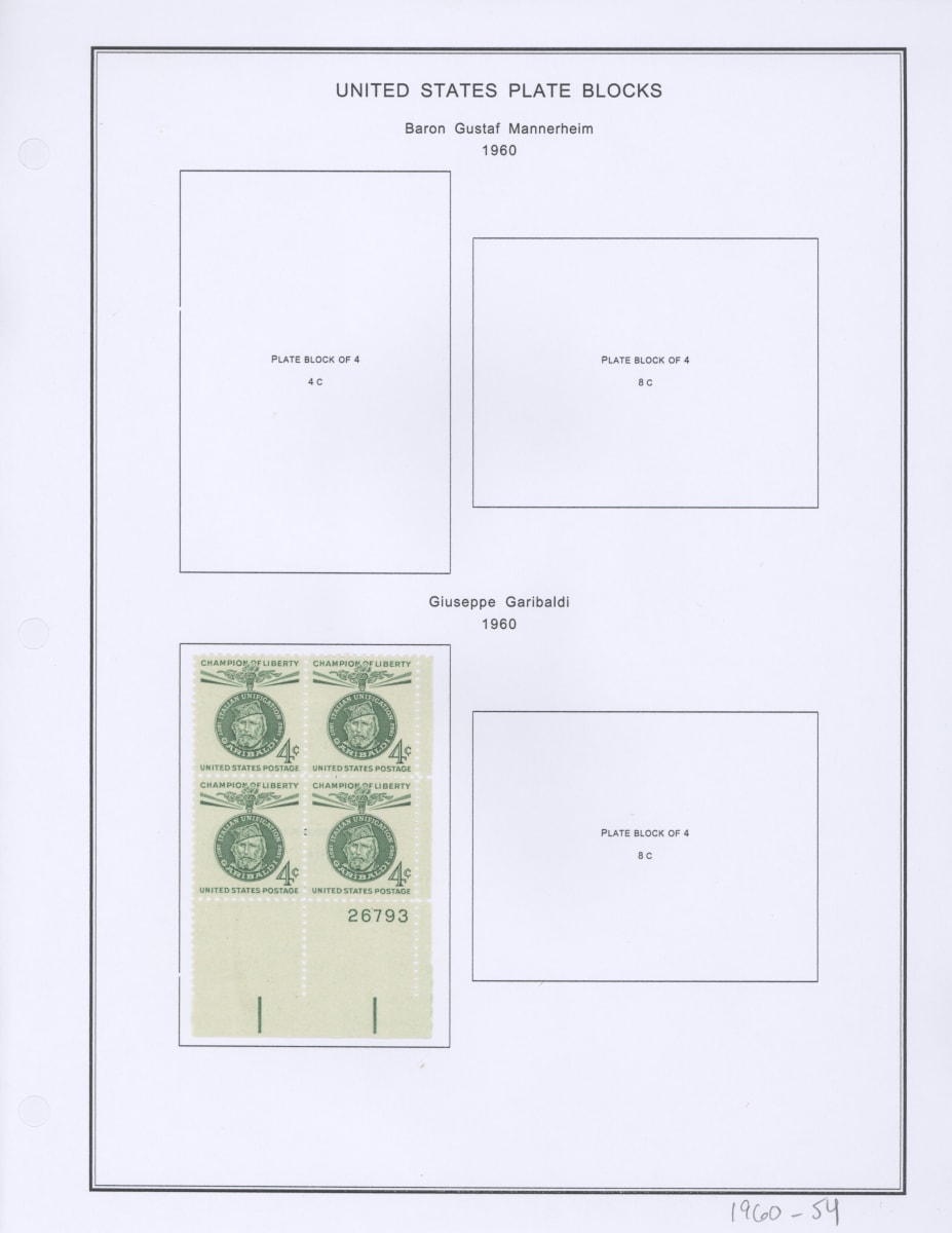 Plate Blocks | United States