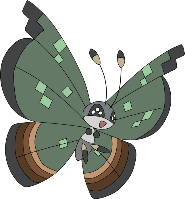 Vivillon Jungle Pattern - Every Green Pokemon (A Checklist) by ...